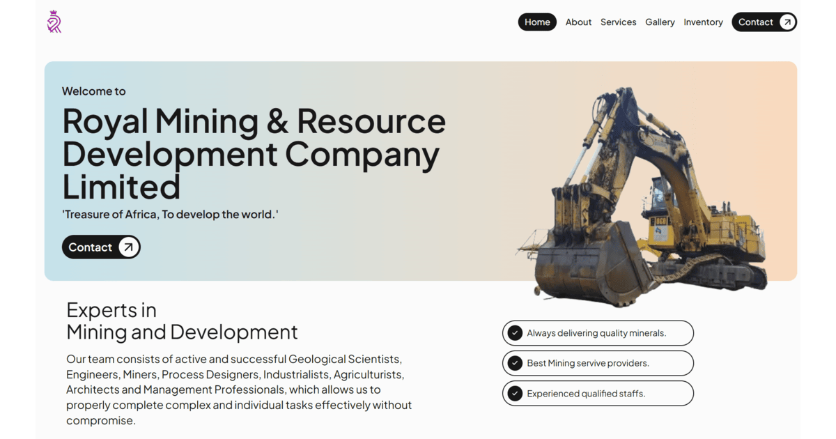 Royal Mining and Resource Development Company Limited